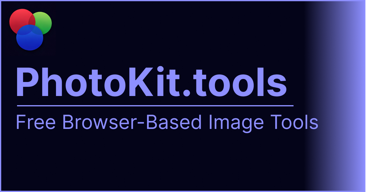 PhotoKit | Free Browser-Based Image Tools